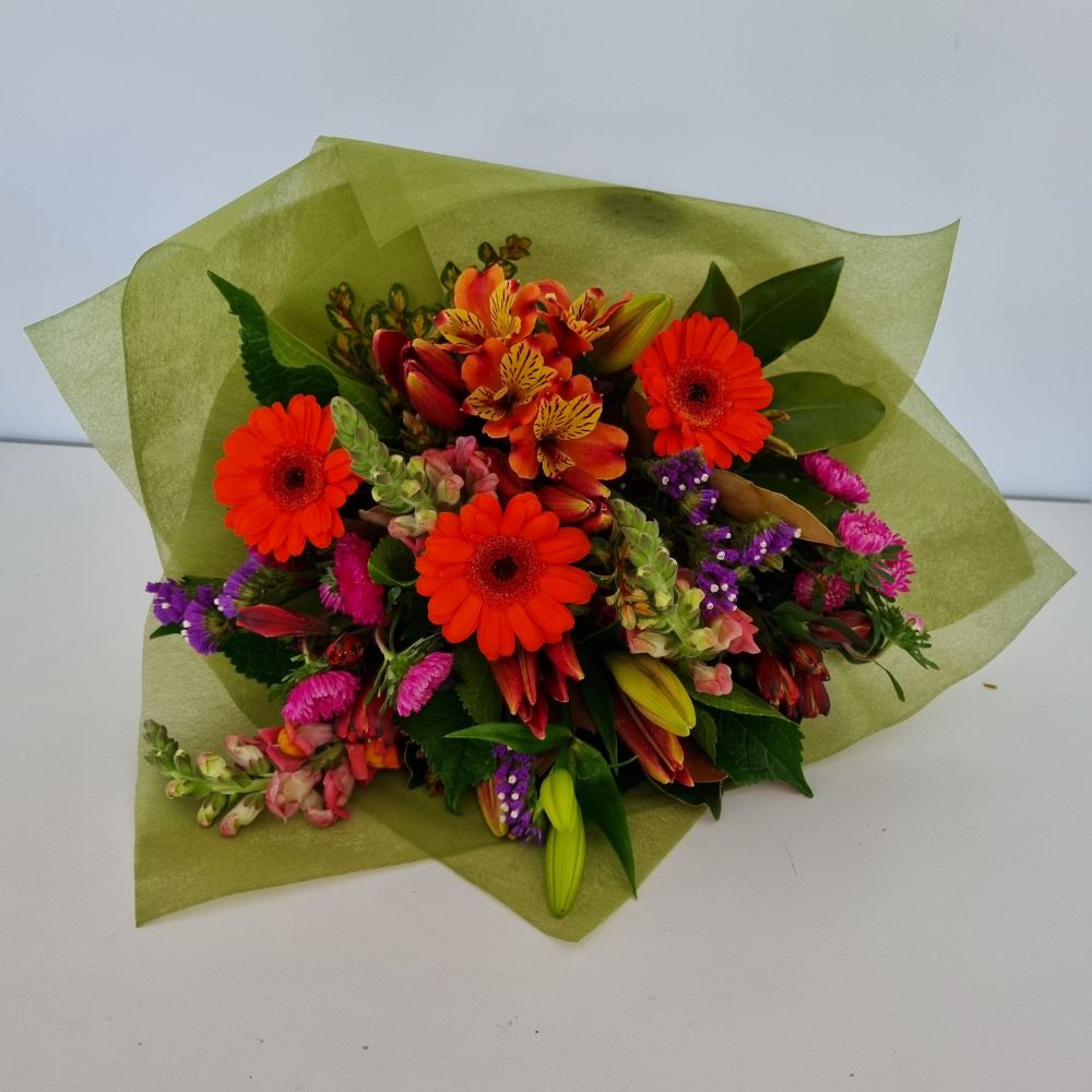 Fresh Flower Posy - Bright | Bee & Blossom Floral Design Hawke's Bay