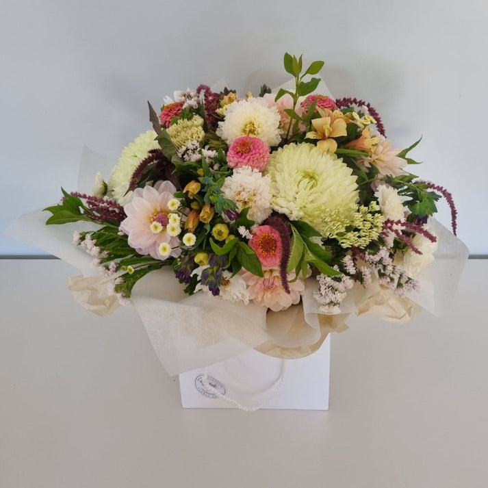 Fresh Flower Posy in a Bag - Soft | Bee & Blossom Hawke's Bay – Bee ...